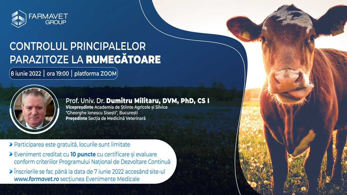 Webinar: Controlul principalelor parazitoze la rumegătoare :: CMV România
